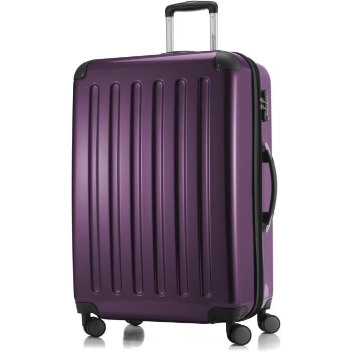 Alex - Valise À Coque Dure Aubergine Brillant, Tsa, 75 Cm, 119 Litres ...