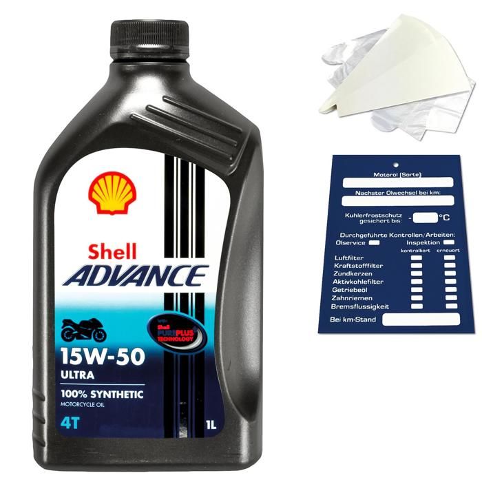 1 Litre Original Shell Advance 4T Ultra 15W50 L'Huile De Moteur Moto ...