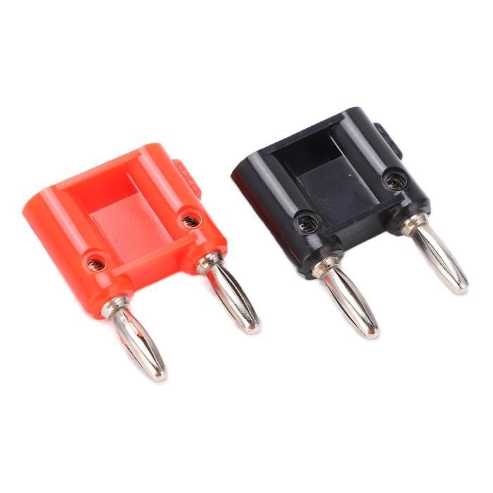 SURENHAP Fiche banane 4 mm 5Set 4mm double fiche banane nickelé ...