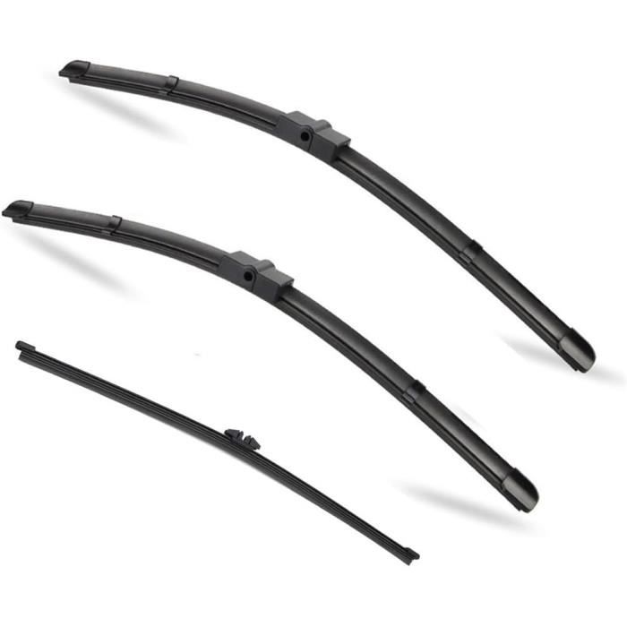 Jeu de balais d'essuie-glace avant et arrière compatibles avec pare-brise BMW X5 E70 2006-2013 ...