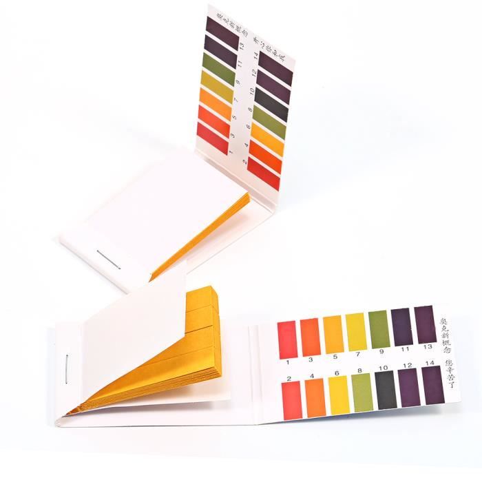 Papier test PH WALRONT 1 Set 80 Bandes Gamme Complète De pH Acide ...