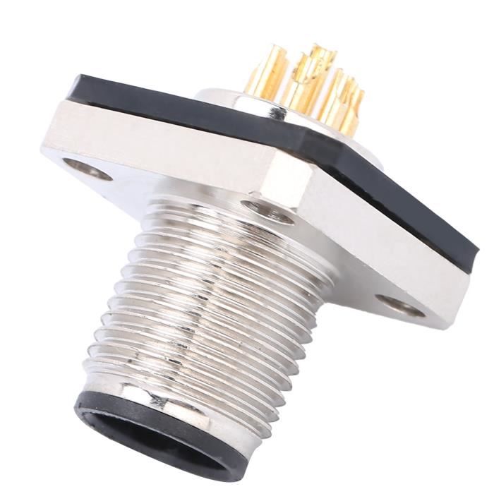 VBESTLIFE prise à bride carrée Connecteur étanche à 8 broches à bride ...