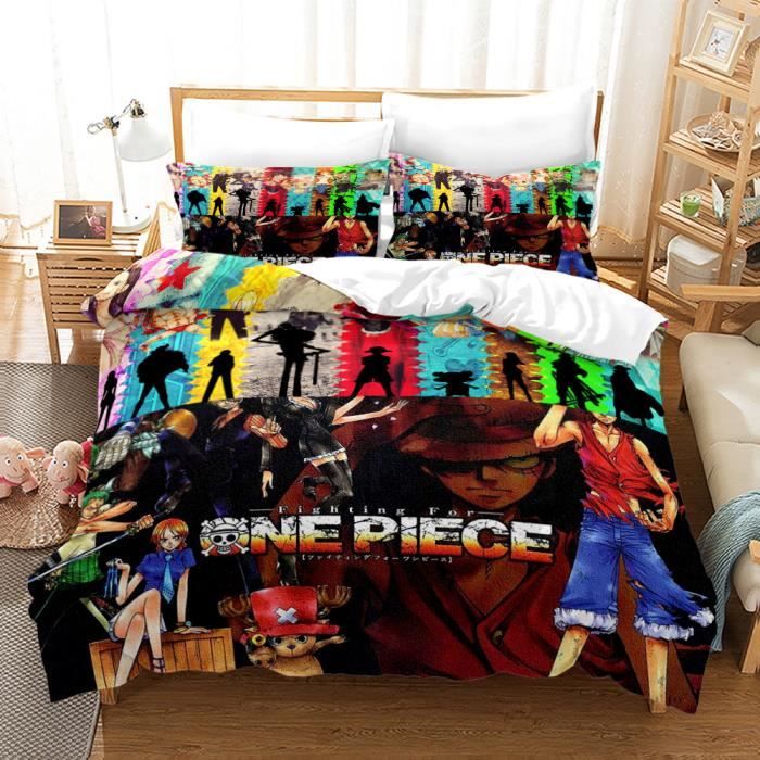 Animé One Piece Luffy Mignon Chopper Zoro Sanji Literie Ensemble De Lit