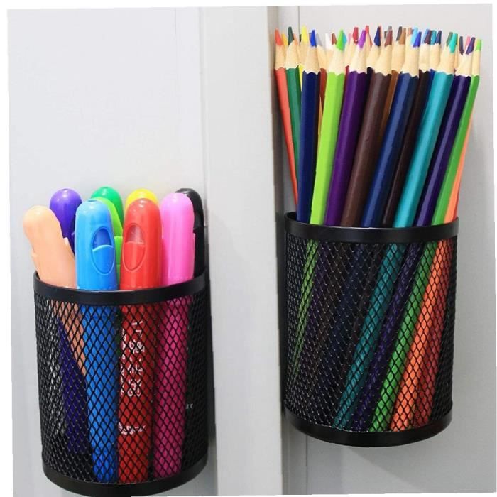 Porte-stylos Organisateur Crayon Pot De Mah Fer Net Rond pour Papetery ...