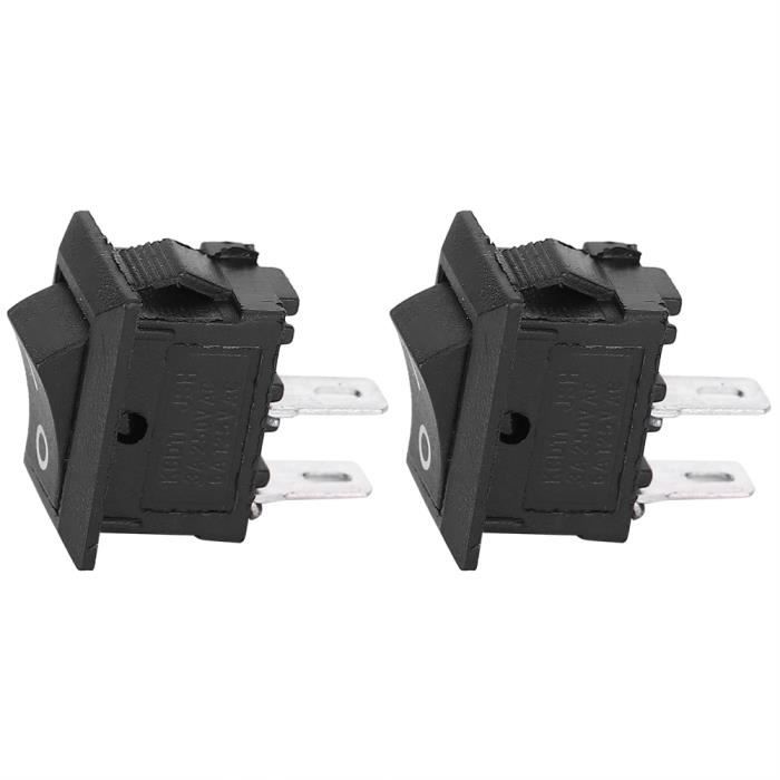Interrupteur à 2 broches 20PCs 2-Pin Switch, Rocker On/Off 2-Position ...