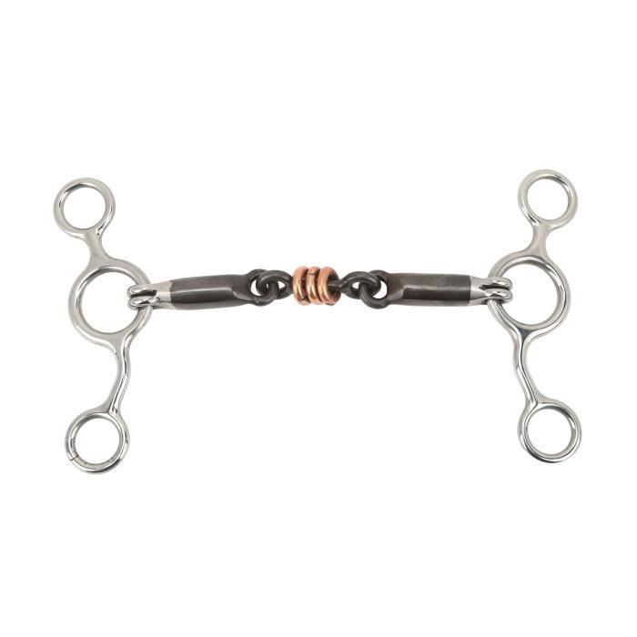 ZJCHAO Cheval Bâillon Anneau Cheval Gag Ring Snaffle En Acier ...