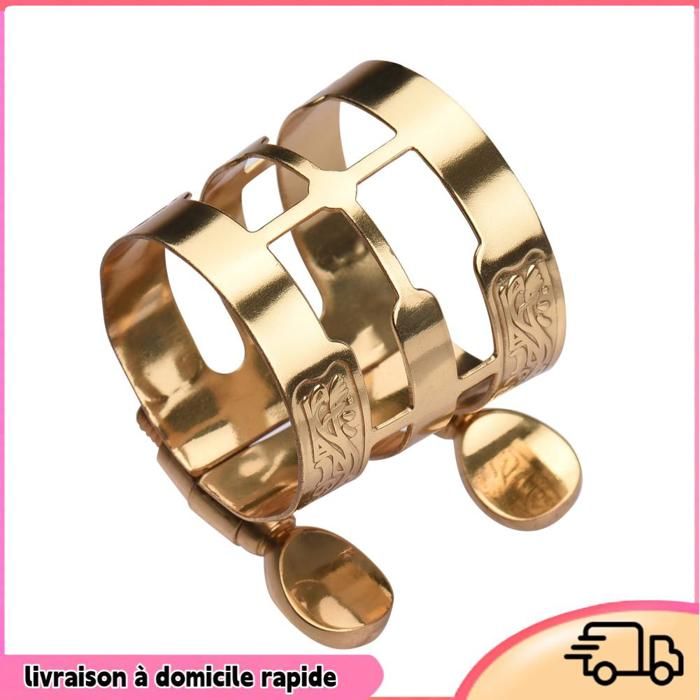 Dilwe sax ligature ténor Réglage à double vis saxophone ligature ...