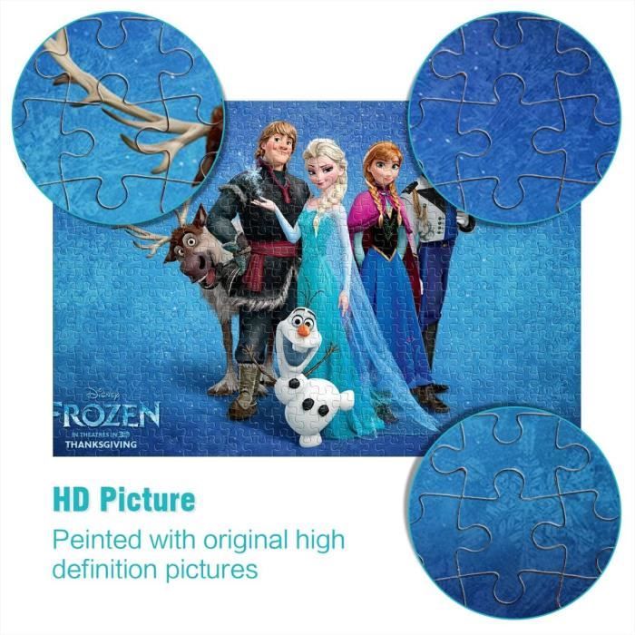 1000 Pièces Puzzles Adultes Et Enfants Puzzle Standard Anna-Elsa ...