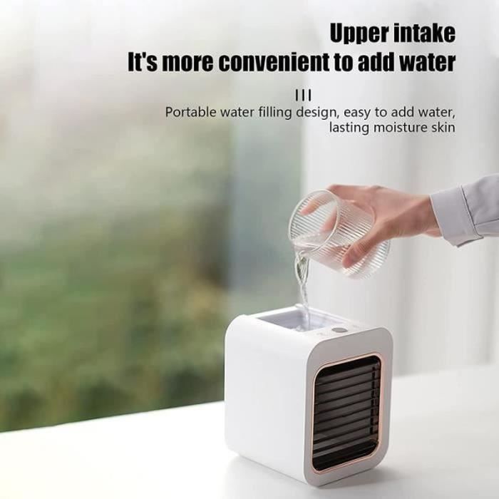 Climatiseurs portables Ventilateur de climatiseur portable Silencieux Mobile 4 en 1 4000mah ...