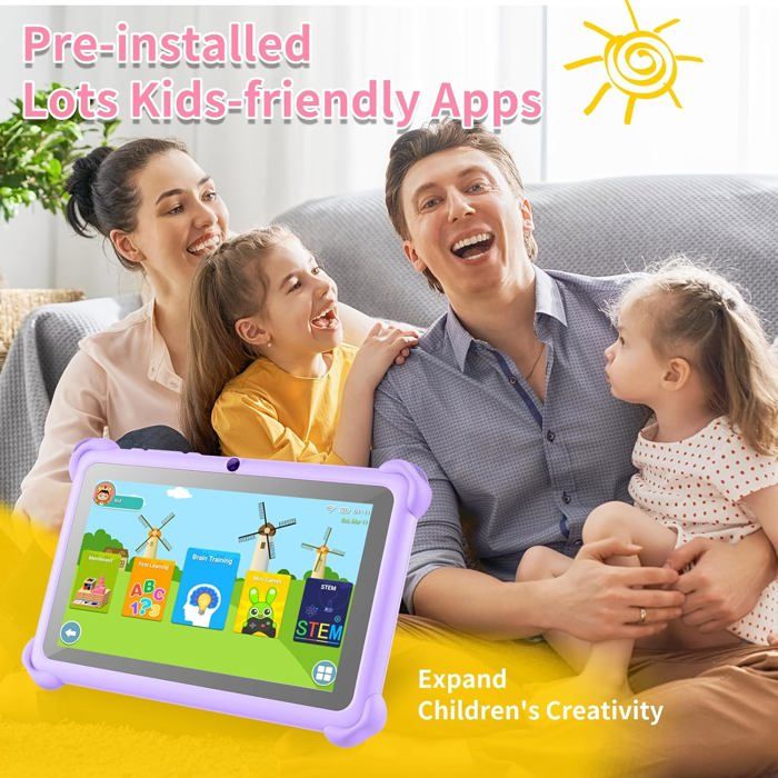 Tablette éducative pour enfants - SWAPY - 7 pouces - Android - Quad ...