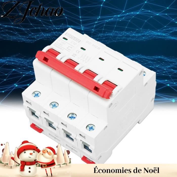 Disjoncteur CC - HURRISE - Mini Disjoncteur 4P DC 1000V 10A ...