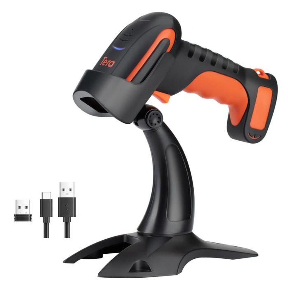 Tera 1D Lecteur de Code Barre Bluetooth sans Fil 2.4GHz avec USB ...