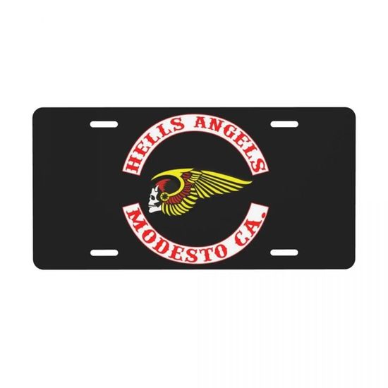 Hells Angels World Planner Plate,Plaque décorative pour moto,Couverture ...