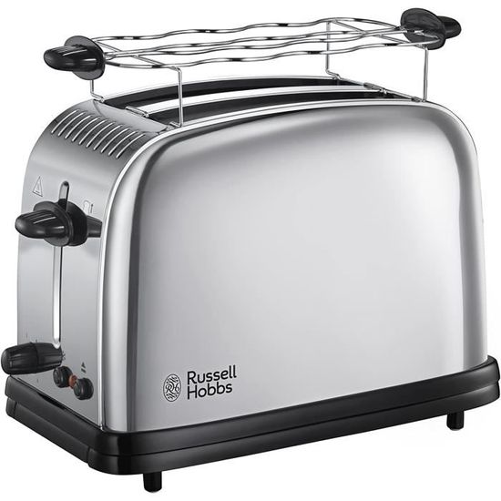 LIWI-Toaster Grille Pain 1670W, 2 Fentes, Chauffe Viennoiseries, Rapide ...