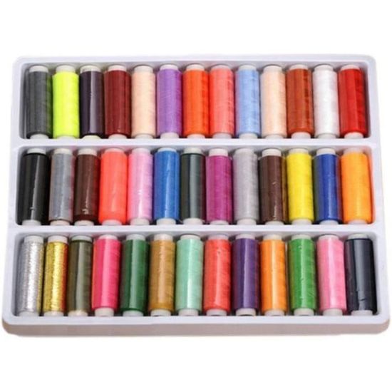 Fils à Coudre, Bobines de 39 pièces Fils à Couture Colorés en [211 ...