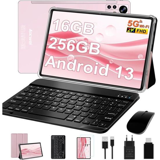 Tablette 2023 11 Pouces, Tablette Avec Clavier Souris, Android 13 ...