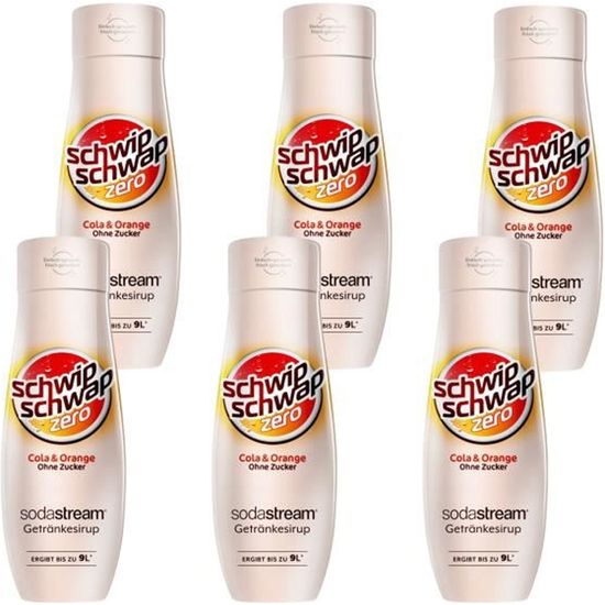 Sirop concentré - SodaStream - Schwip Schwap Zero 440ml x6 - Cola ...