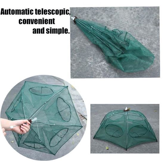 Rétractable Filet de Piège Crabe Crevettes Tortue Poisson Epervier de ...