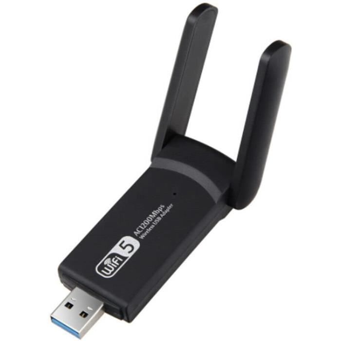 RTL8812 Adaptateur Wi-Fi 2,4 G 5 G Dual Band 1200 Mbps Dongle sans fil ...