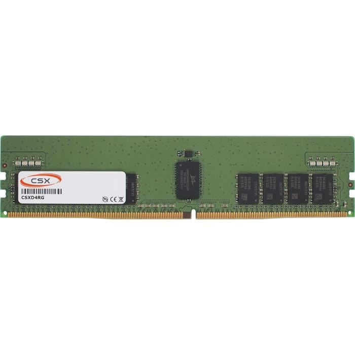 D4RG3200-2R8-16GB DDR4-3200MHz PC4-25600R 2Rx8 1024Mx8 18Chip 288pin CL22 1,2V ECC enregistré M ...
