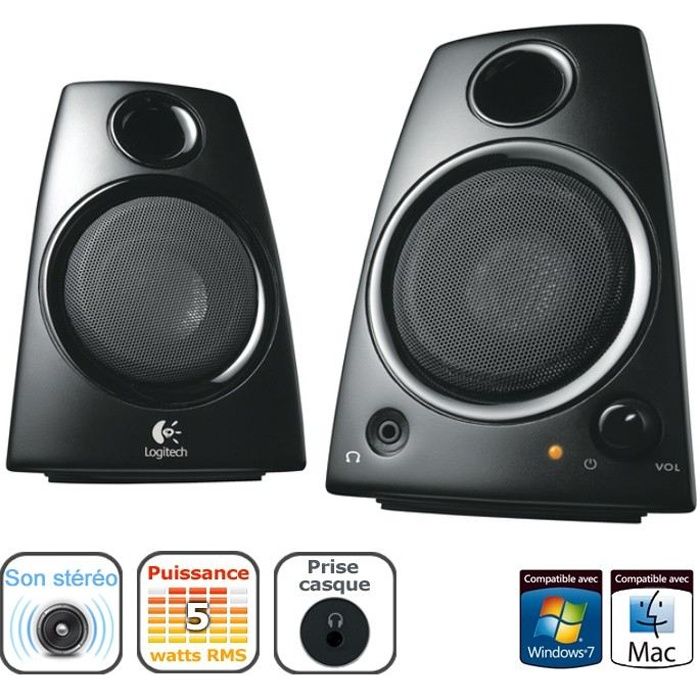 Logitech enceintes 2.0 - Z130 - Cdiscount Informatique