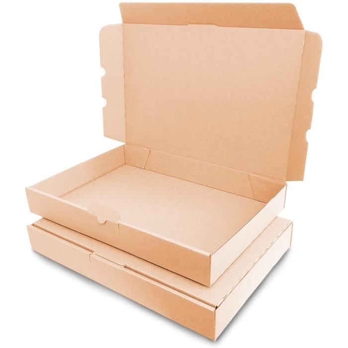 Kartonprofis Lot de 50 cartons 350 x 250 x 50 mm Marron Expédition Post ...