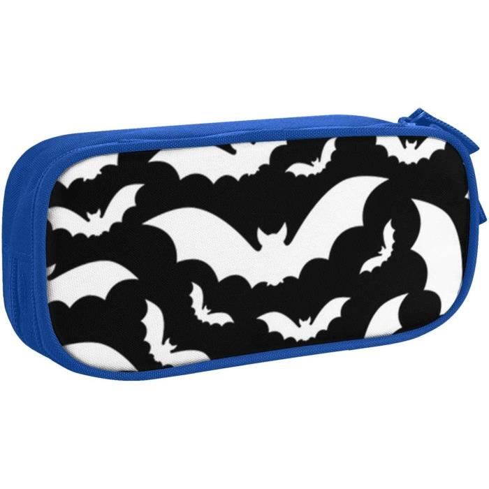 Trousse À Crayons Imprimée Chauve-Souris D'Halloween Avec 2 Poches De ...