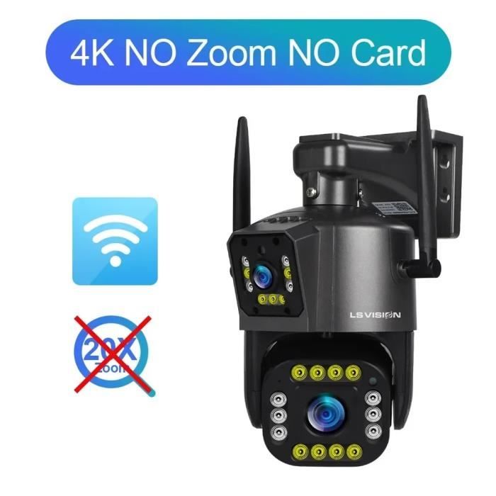 LS cig8-Caméra de surveillance extérieure PTZ WiFi 4K,dispositif de ...