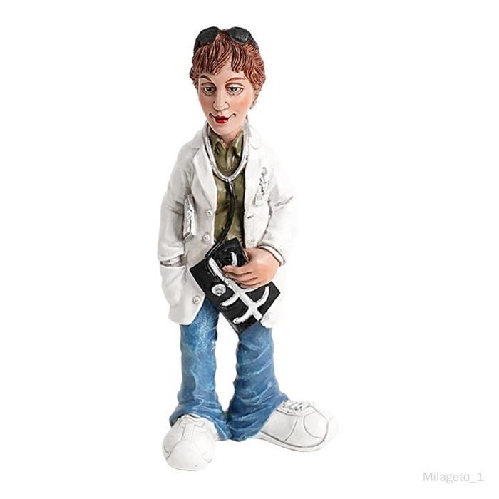 Docteur Statue Mini DIY Figure Poupées Sculpture Humaine Miniatures ...