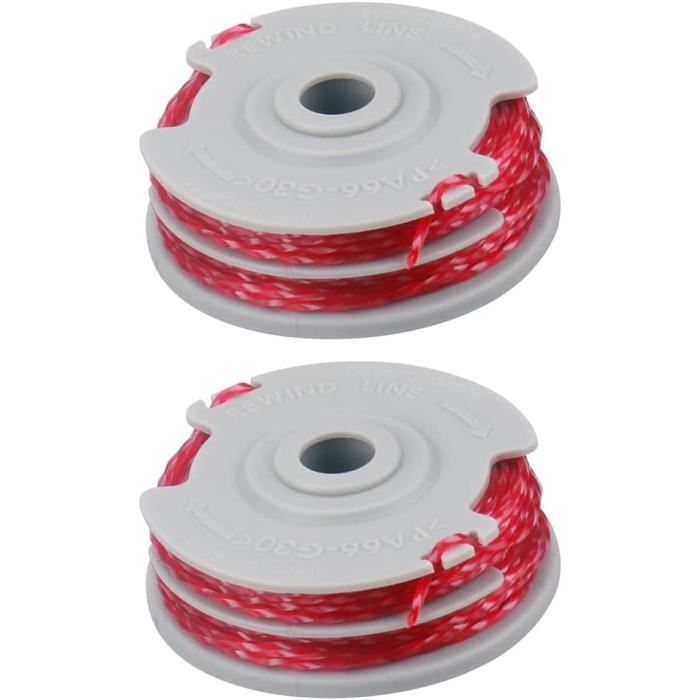 Flymo FLY021 Lot de 2 bobines de fil de rechange pour débroussailleuse à double ligne[813 ...