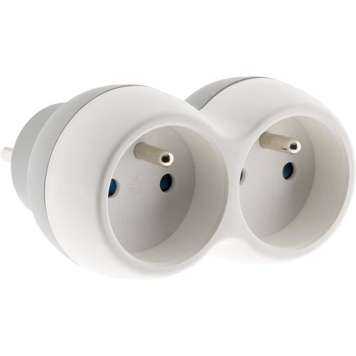 049470-Rallonge Multiprise Extra-Plate avec 3 Prises de Courant avec ...