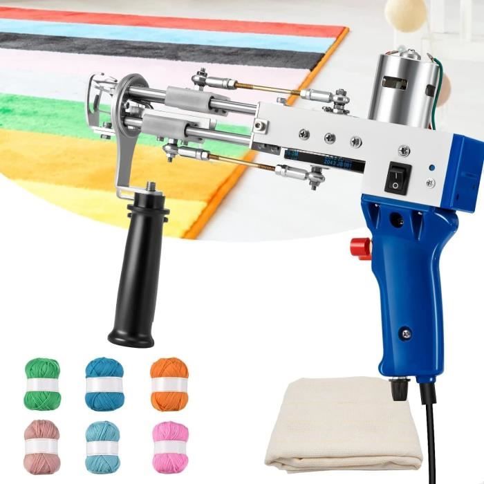 Tufting Gun 2 en 1 Tufting Gun Cut and Loop 7-21mm Rug Tufting Kit ...