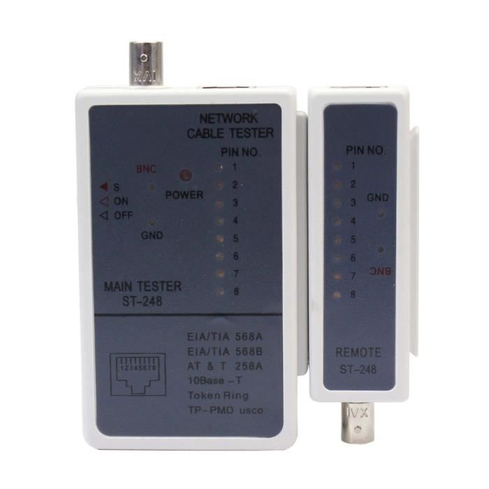 Testeur De Câbles RJ45 LAN Coaxial BNC Signal Outil Pour Réseaux ...