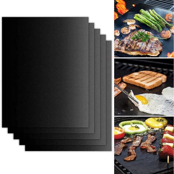 Tapis de Barbecue,Tapis de Gril Antiadhésif, Gril et Tapis de Cuisson ...