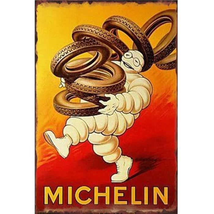 Michelin Métal Mur Affiche Vintage Étain Mural Signe Décorative Rétro ...