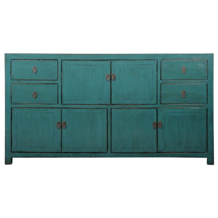 Fine Asianliving Buffet Chinois Ancien Turquoise Haute Brillance L 185 ...