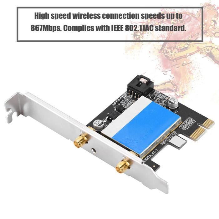 Carte réseau Bluetooth Carte réseau de bureau Stable Technologie de ...