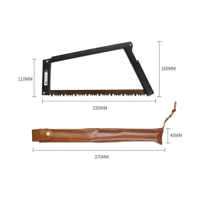 Scie pliante - BC - Aluminium - Multifonctionnelle - Camping - Noir ...