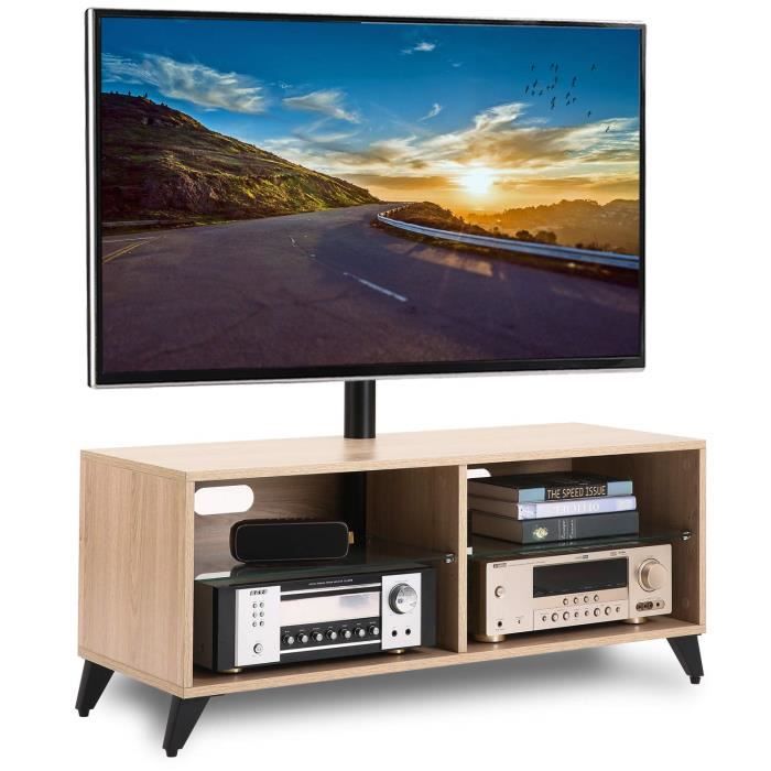 RFIVER Meuble TV Scandinave Cabinet Meuble de télévision en Bois avec ...