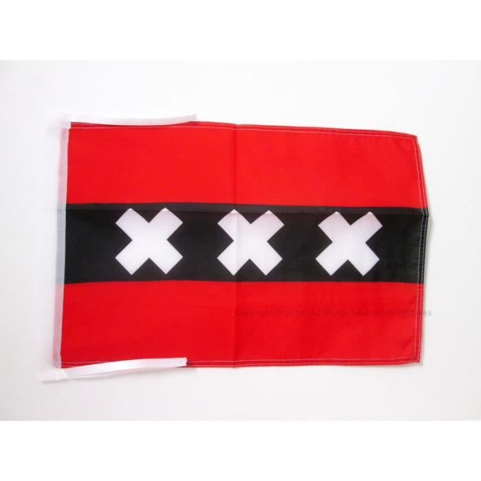 Drapeau Amsterdam 45x30cm - hollandais - Pays-Bas Haute qualité ...