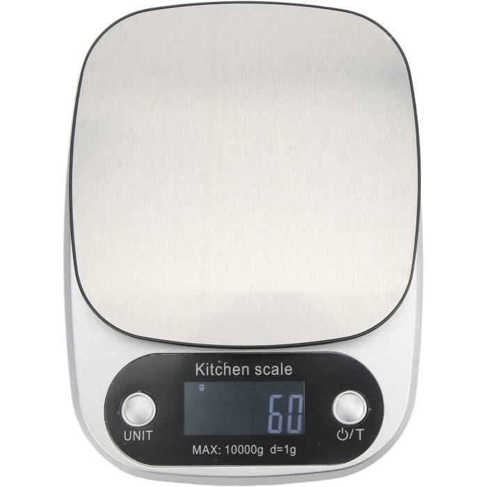 Balance Alimentaire, 10000G Rétroéclairage Bleu Balance De Cuisine ...