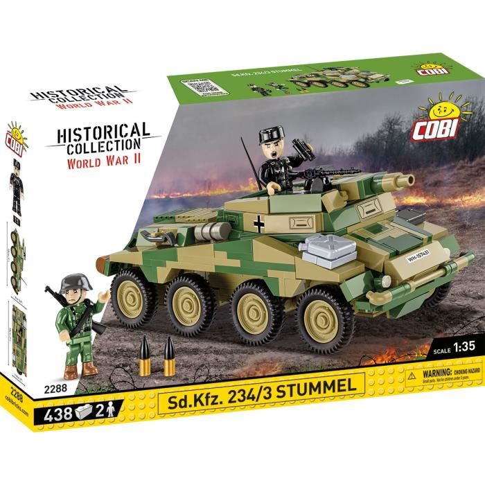 Maquette - COBI - 2288 - SD.KFZ. 234/3 STUMMEL - Plastique - À monter ...