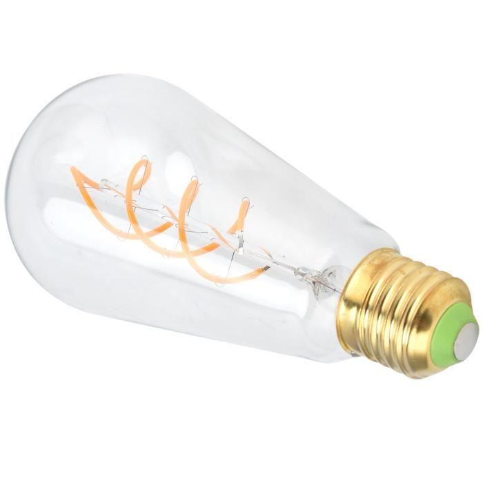 (Transparent Rose)Ampoule E27 Ampoule LED Rétro à Haute Transmission ...
