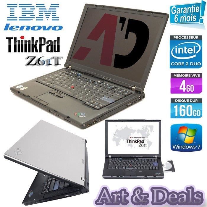 Lenovo ThinkPad Z61t Core 2 Duo Ram 4Go HDD 160Go - Cdiscount Informatique