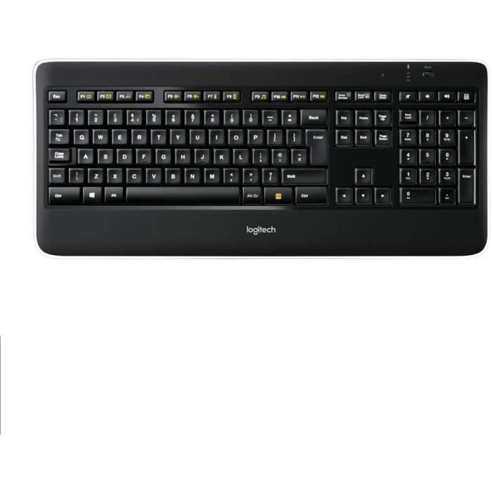 Logitech K800 Clavier sans Fil avec Retro-Eclairage - Cdiscount ...