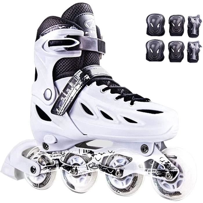 Rollers en ligne ajustables RUMOCOVO avec roues allumées pour débutants ...