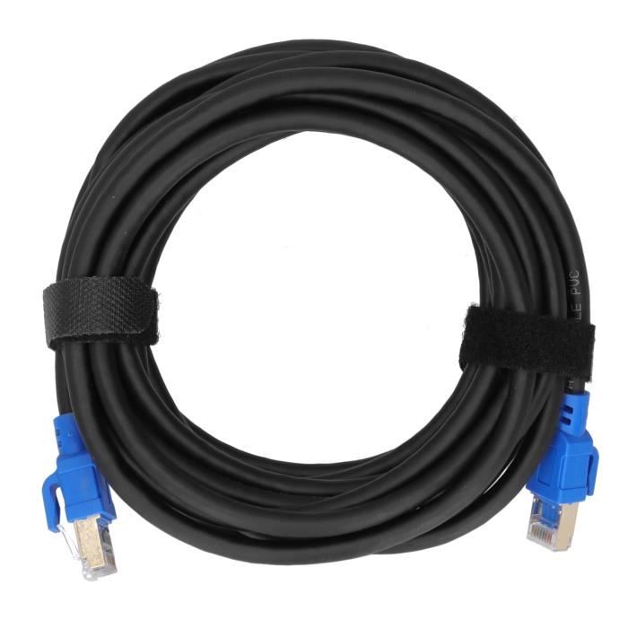 Qiilu Ethernet Cord, 2000Mhz RJ45 Plug Gigabit CAT8 Network Cable ...