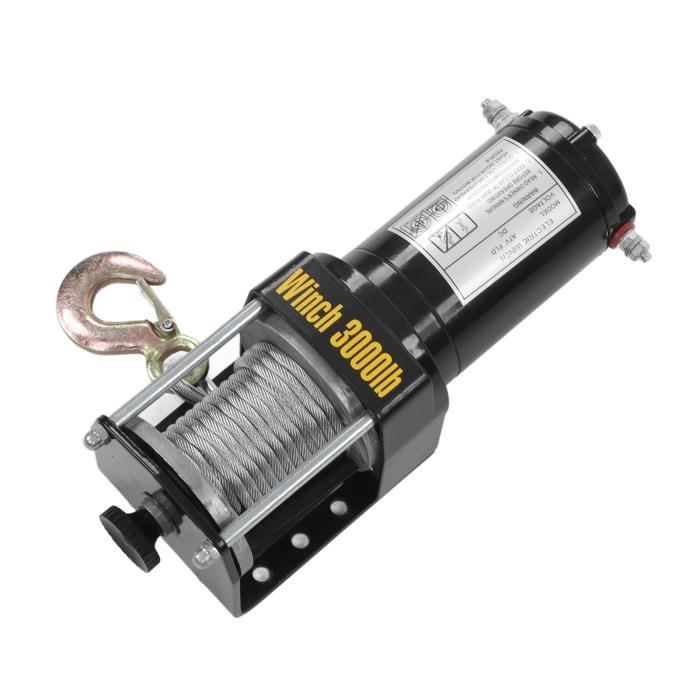 Qiilu Treuil électrique pour VTT Kit de treuil électrique 24V avec mini ...