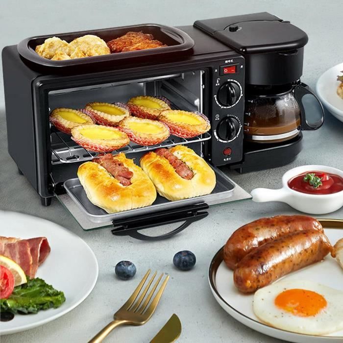 Mini Four 3 En 1 Avec Plaques De Cuisson Avec Machine À Café ...