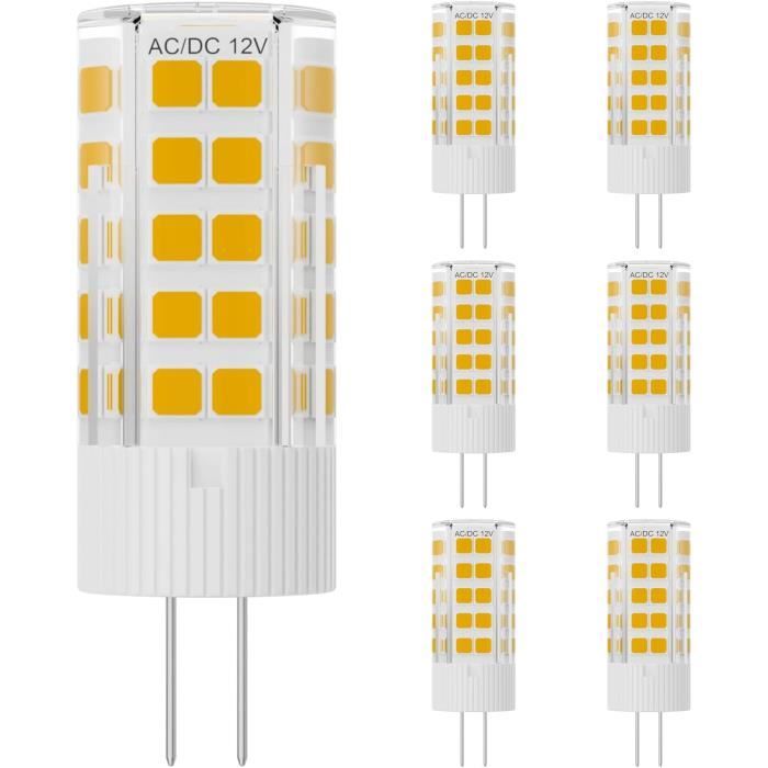 G4 Ampoules LED,Ampoule Hotte Aspirante AC-DC 12V 3W Équivalent 30w Halogène Lampe, 350LM 3000K ...